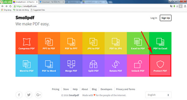 Hướng dẫn đặt mật khẩu file PDF online